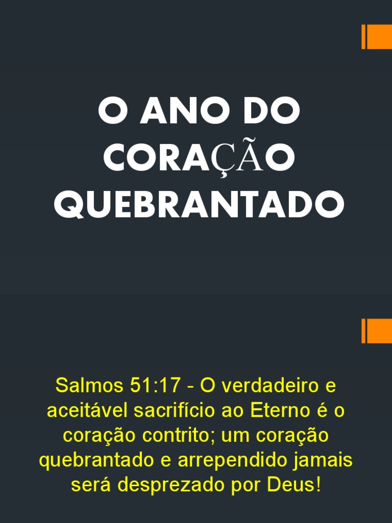 Coração Quebrantado e Arrependido | PDF | Pecado | Jesus
