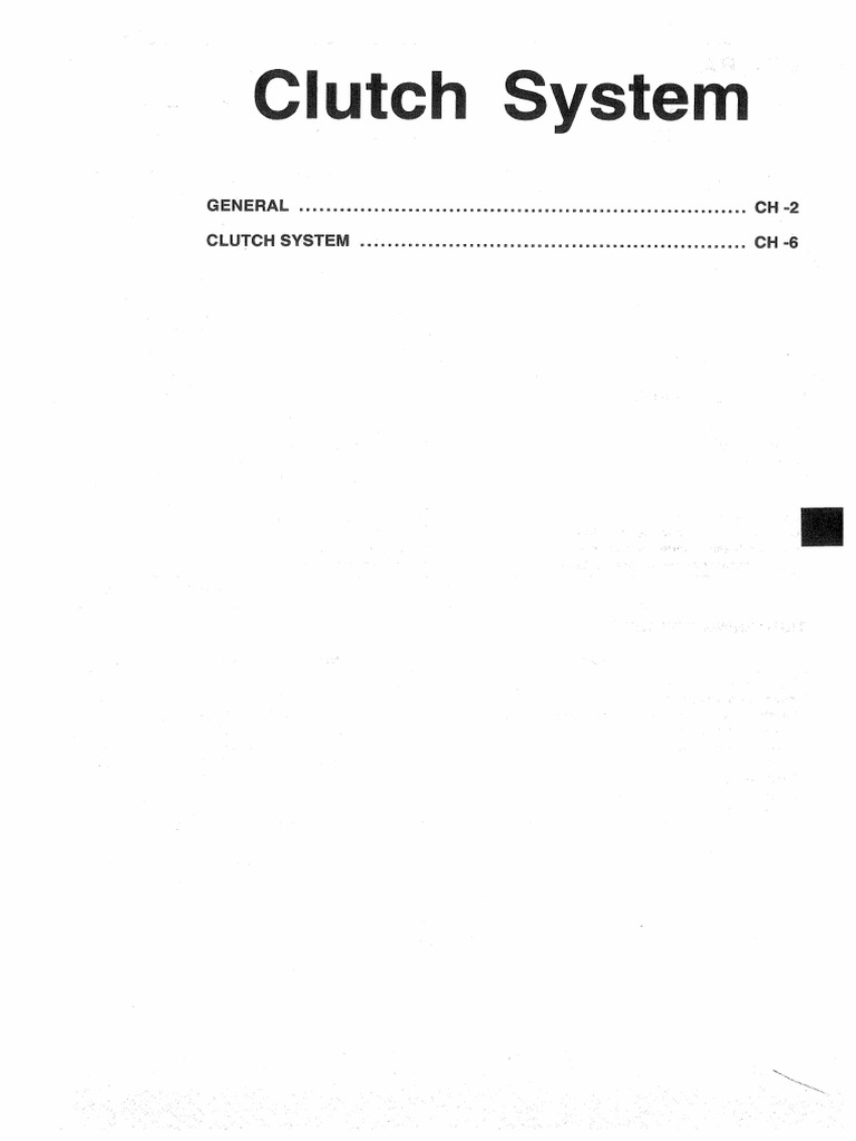 Clutch System-OCR | PDF | Clutch | Piston