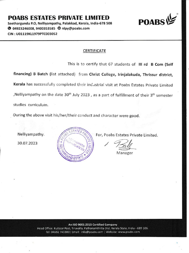 Letter Christ Bcom | PDF Letter Christ Bcom | PDF