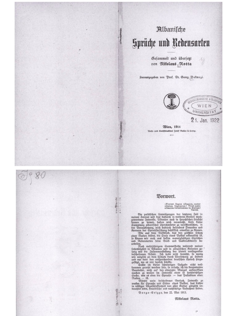Albanische Sprüche Und Redensarten | PDF
