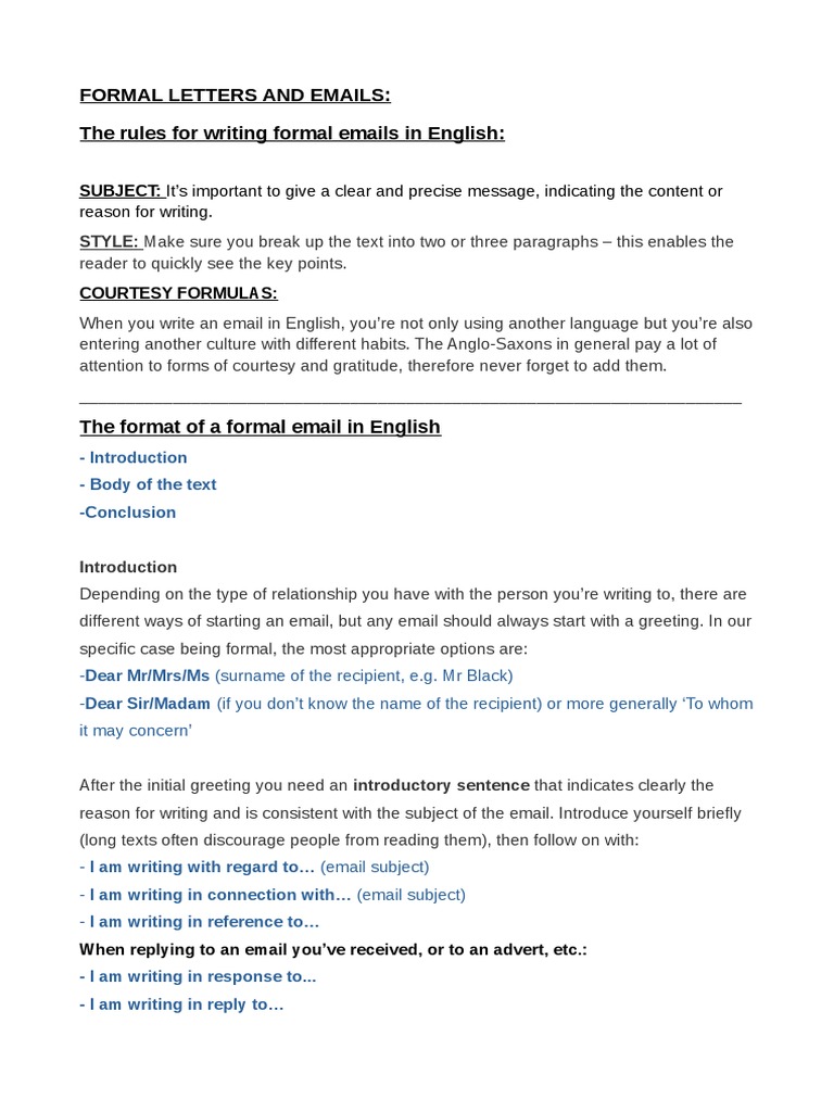 Formal Email Writing Guidelines | PDF | Madam | Human Communication