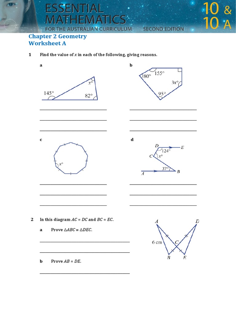 Worksheet 02A | PDF | Geometry | Euclidean Geometry Worksheet 02A | PDF | Geometry | Euclidean Geometry