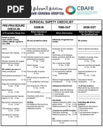 Surgical Safety Checklist 2024 Update | PDF | Anesthesia | Surgery