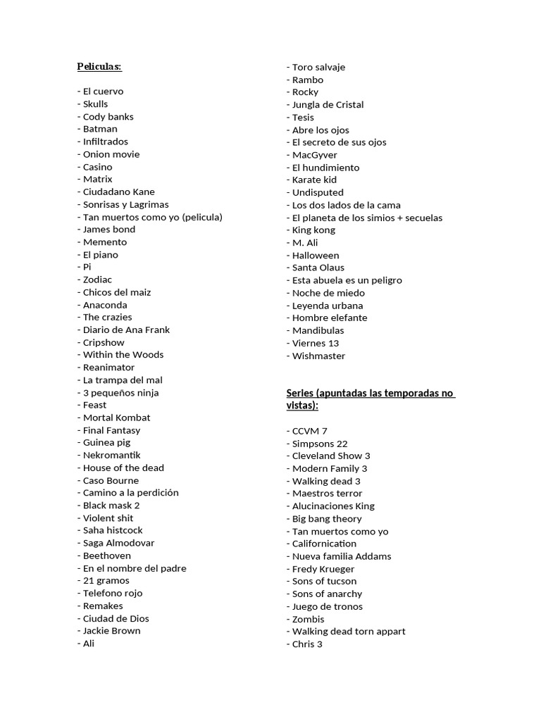 Pelix y Series. | PDF | Adultos jóvenes