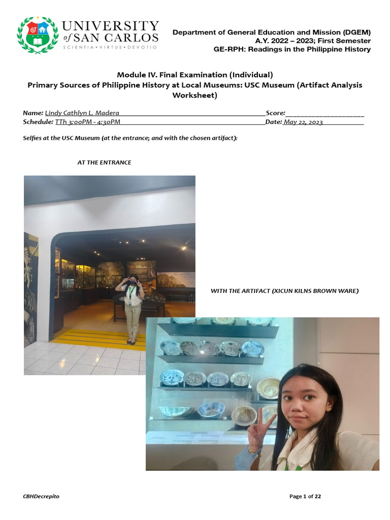 Module IV. Final Examination (Individual) Primary Sources of Philippine ...