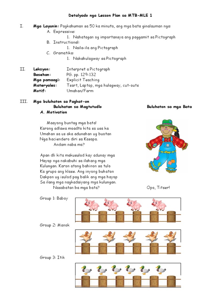 Detailed Lesson Plan in MTB-MLE | PDF