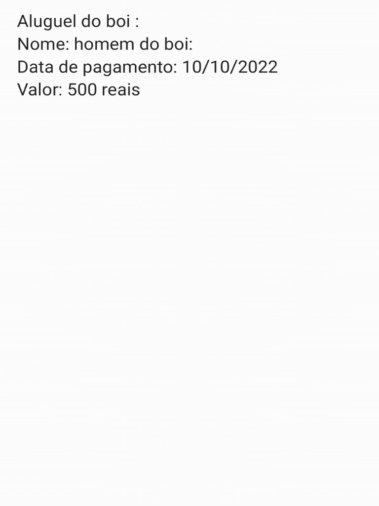 Nota Do Boi | PDF
