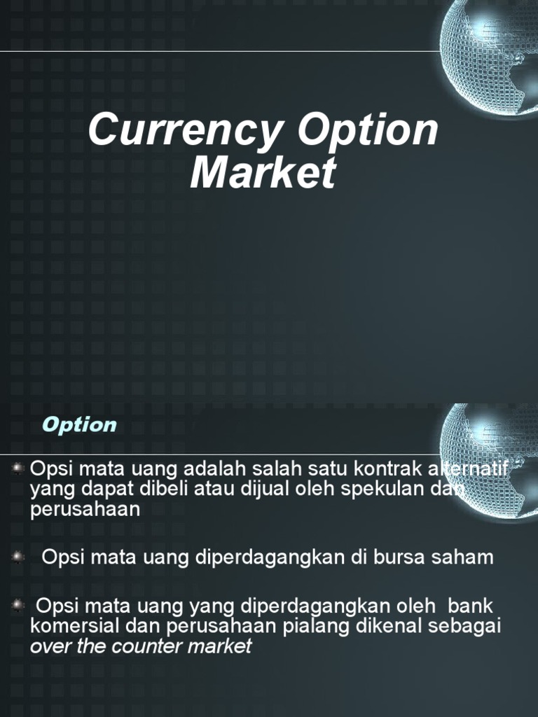 Currency Option Market-1 | PDF