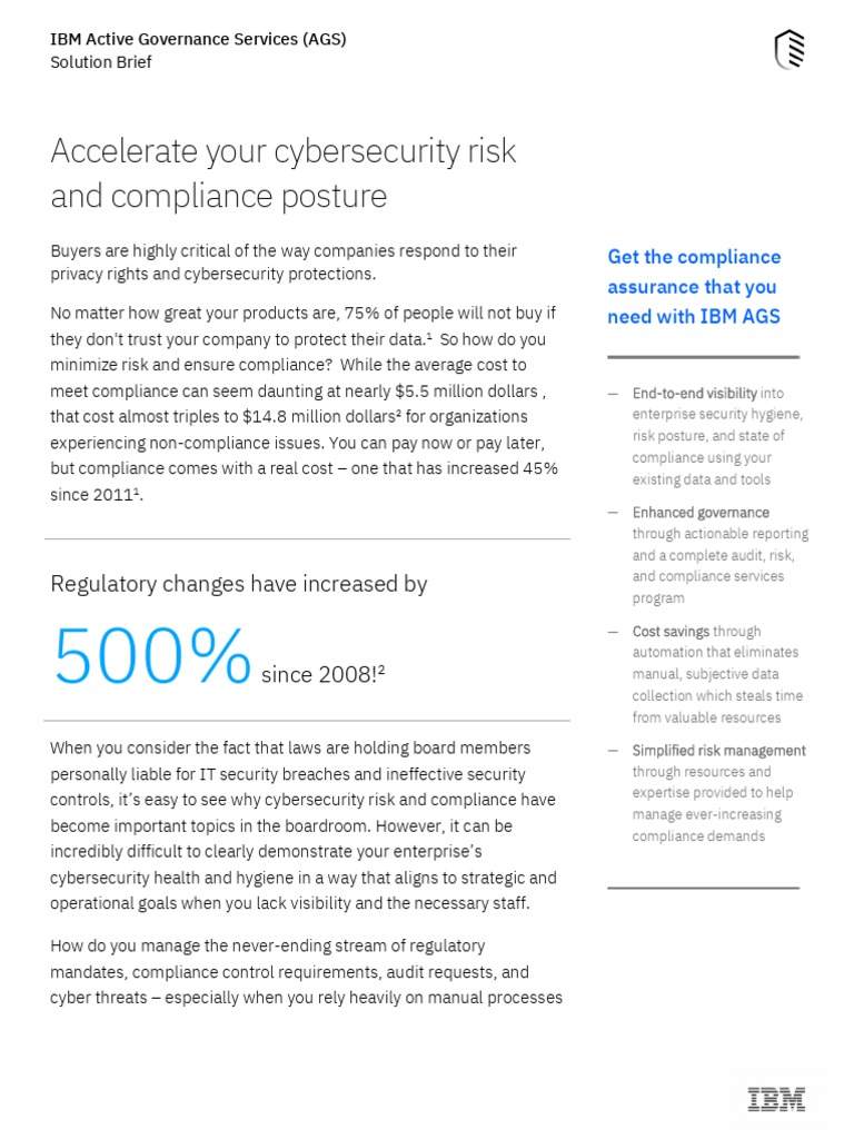 IBM Active Governance Services Solution Brief | PDF | Computer Security ...