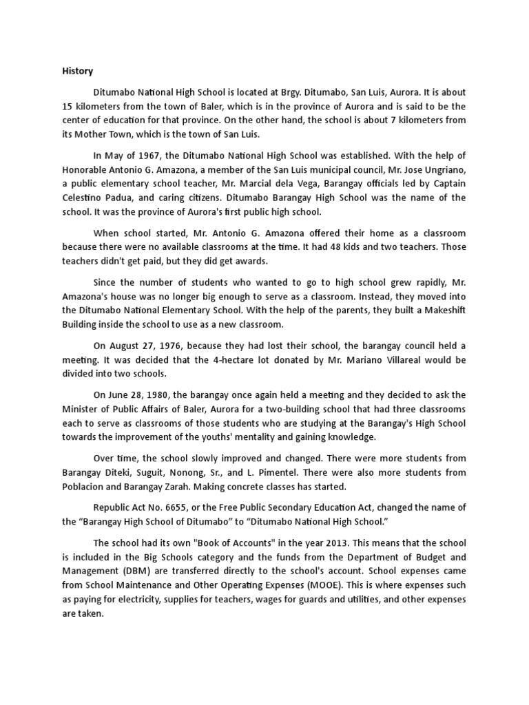 History | PDF | Schools