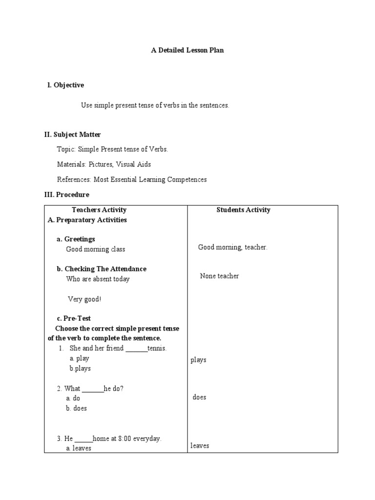 Lesson Plan - Danife | PDF