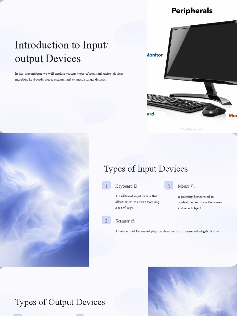 Introduction To External Devices | PDF | Printer (Computing) | Computer Keyboard