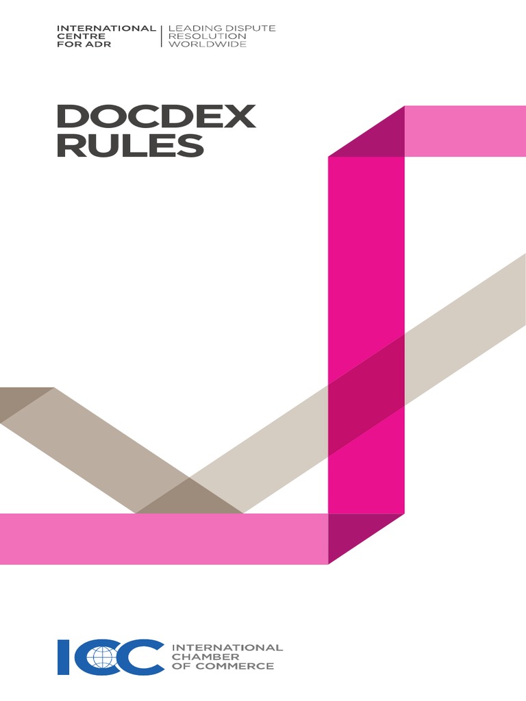 Icc 872-0 Eng Docdex Rules | PDF | Letter Of Credit | Alternative Dispute Resolution