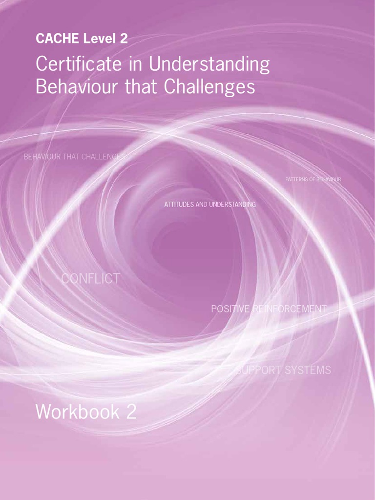 Behaviour That Challenges Workbook 2 | PDF | Communication | Reinforcement