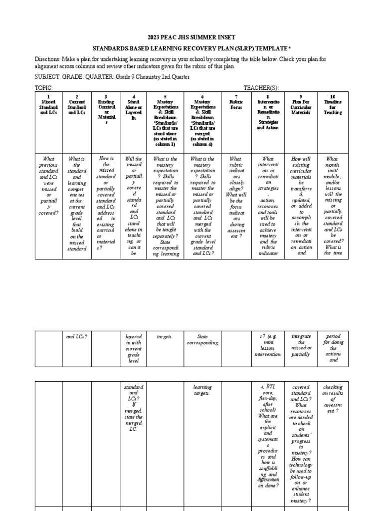 SLRP Acquisition Grade 7 Chemistry | PDF | Chemical Substances ...