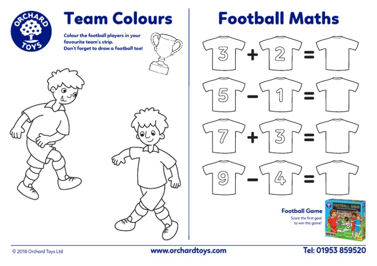 Football Game Activity Sheet New | PDF