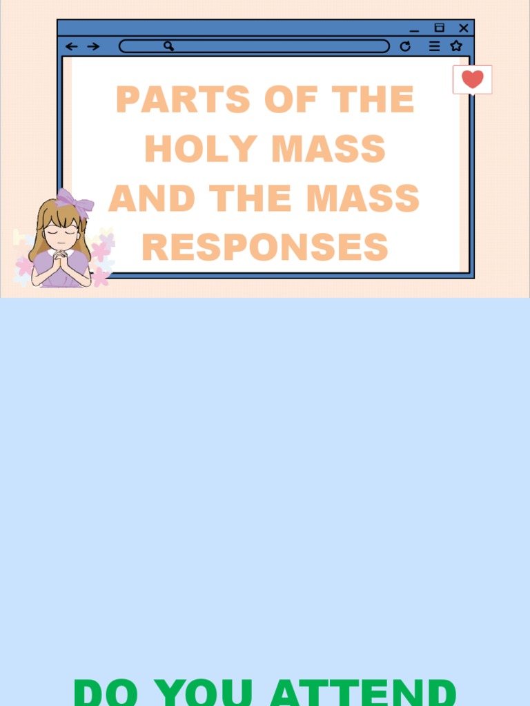 Parts of The Mass and The Mass Responses English | PDF | Mass (Liturgy ...