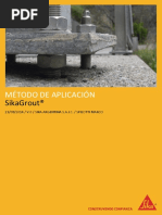 Instructivo-Aplicación de Grout | PDF | Albañilería | Ingeniería ...
