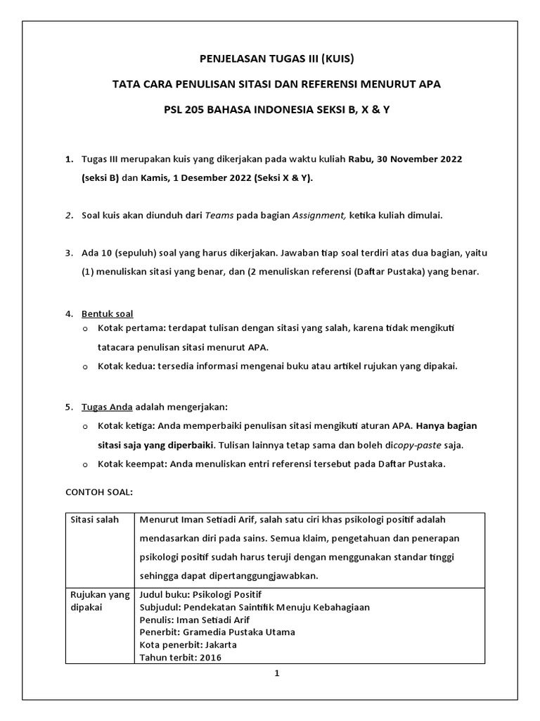 Penjelasan Tugas Iii | PDF