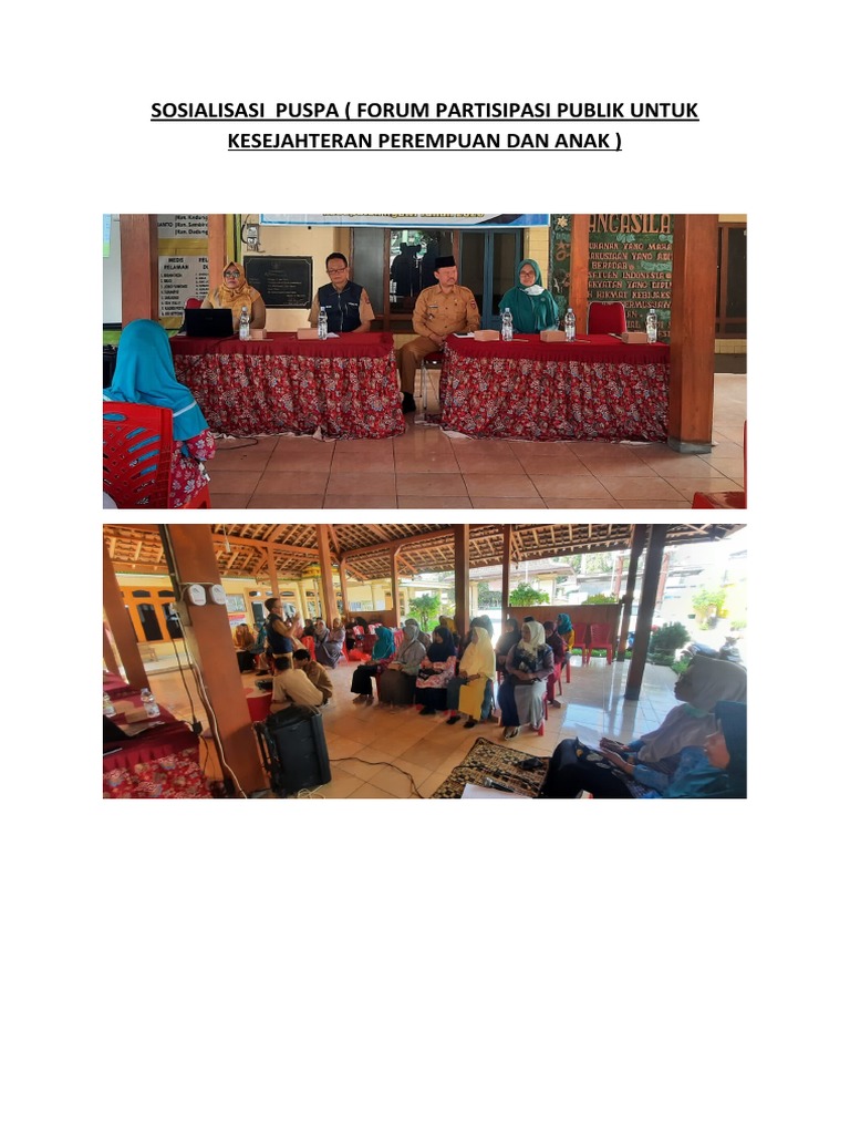 Kegiatan Forum Puspa | PDF | Ilmu Sosial