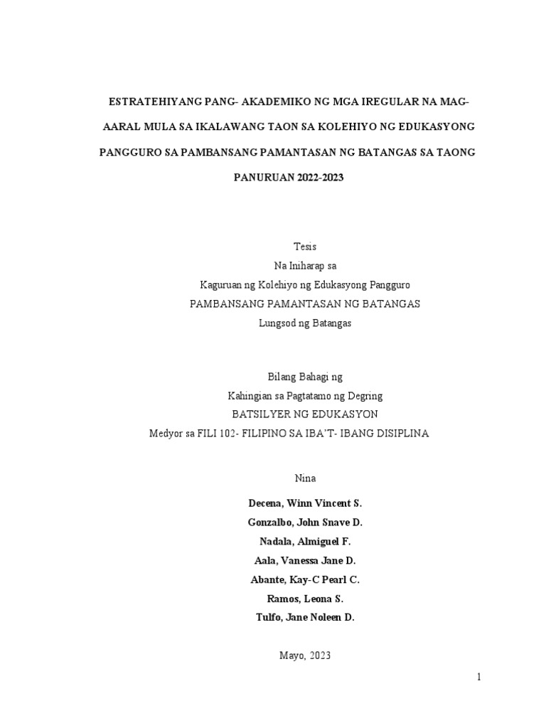 Final Na Reference Nalang Kulang - P2 | PDF