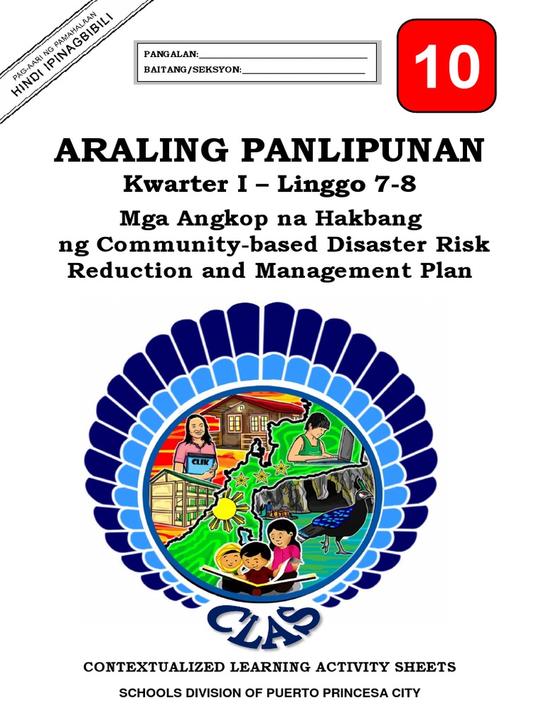 AP10 - Q1 - CLAS5 - Mga - Angkop - Na-Hakbang - NG - Community-Based - Disaster - Risk ...