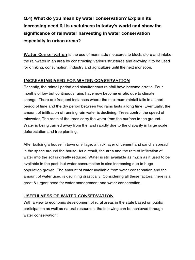 Water Security - Assignment Q. No. 4 & 5 (Sunil & Linette) | PDF ... Water Security - Assignment Q. No. 4 & 5 (Sunil & Linette) | PDF ...