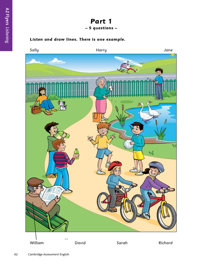 A2 Flyers-Sample-Papers-2018-Vol1 - Listening | PDF