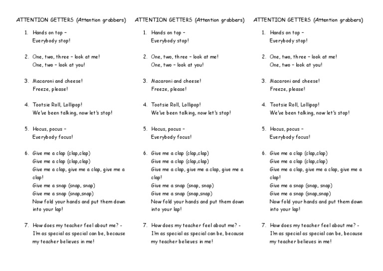 Attention Getters | PDF | Confectionery