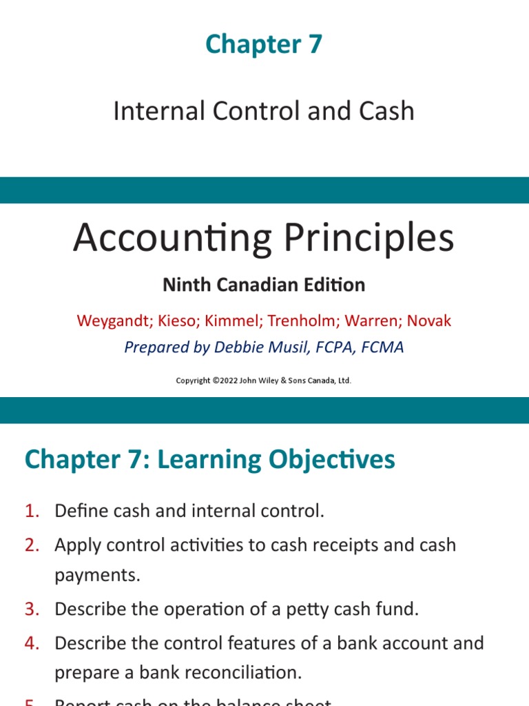 Internal Control and Cash: Accounting Principles | PDF | Internal ...
