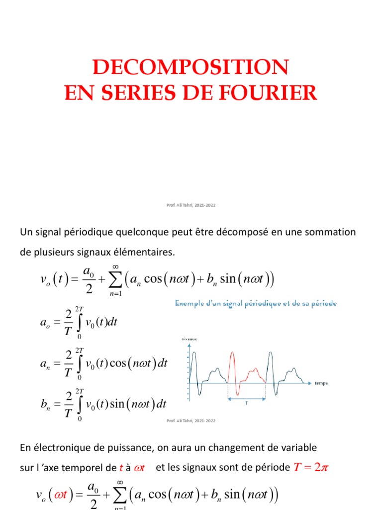 Decomposition Fourier Pdf