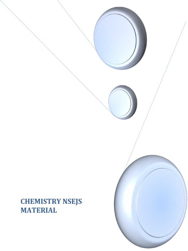 Chemistry Nsejs Material | PDF