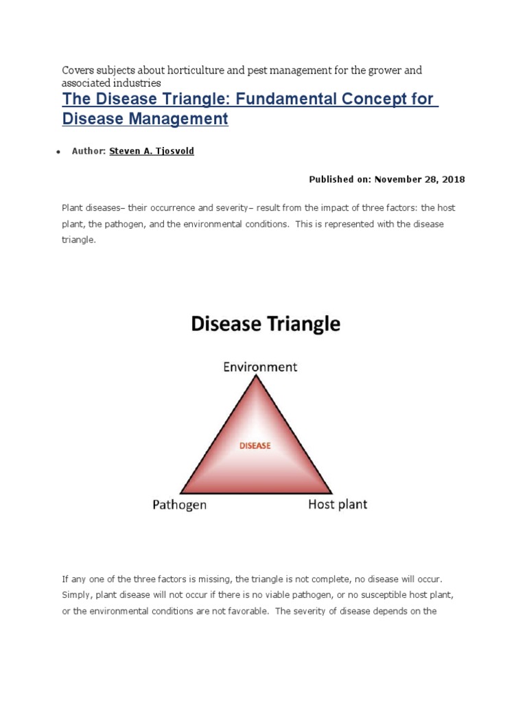 3 Disease Triangle | Download Free PDF | Pathogen | Infection