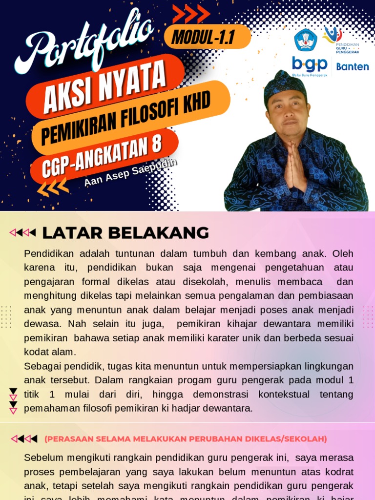 Portofolio Aksi Nyata | PDF