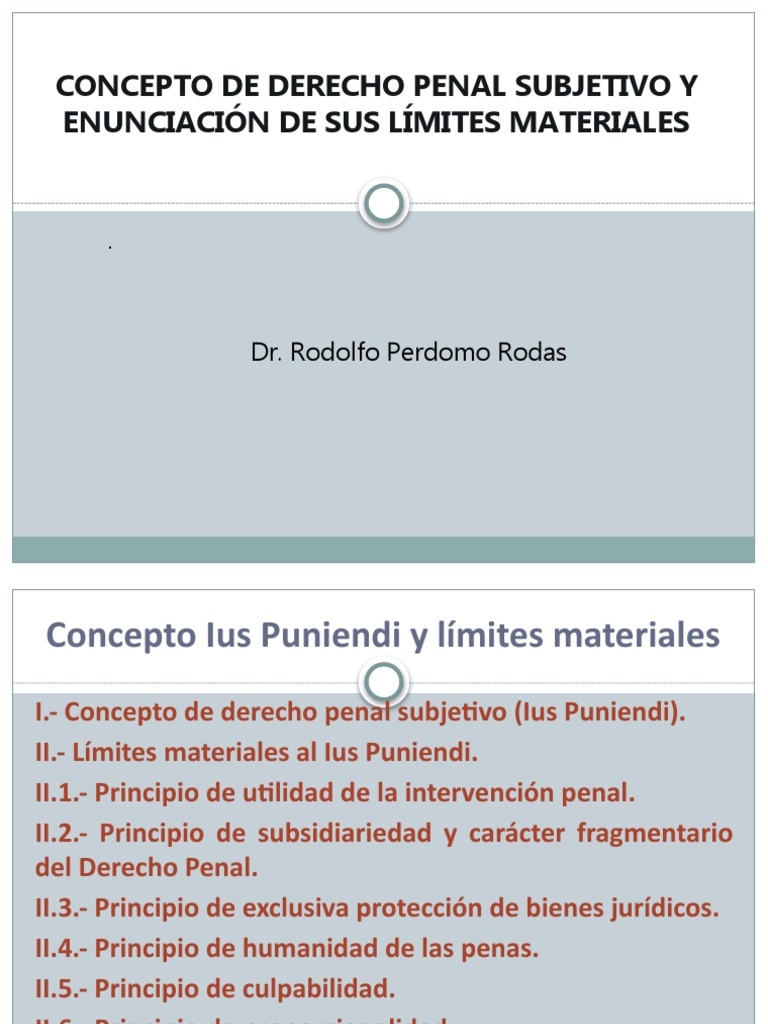 IUS PUNIENDI. Concepto y Límites Materiales y Formales | PDF | Derecho ... IUS PUNIENDI. Concepto y Límites Materiales y Formales | PDF | Derecho ...