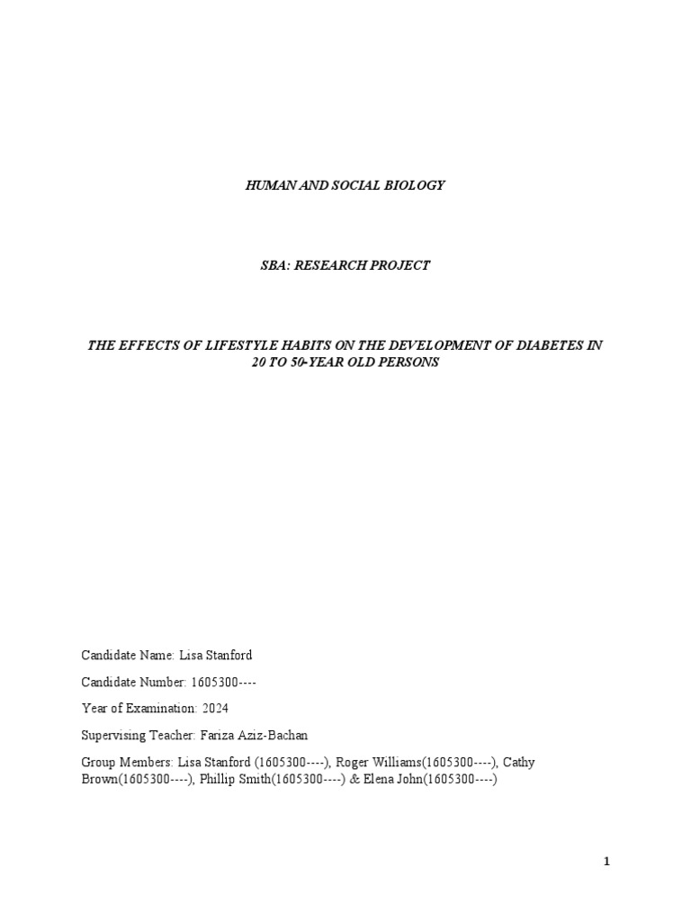 Ms Bachan Sba Sample (2024) | PDF | Preventive Healthcare | Diet ...