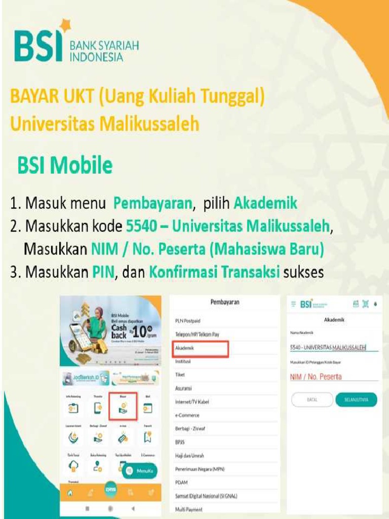 Cara Bayar UKT | PDF
