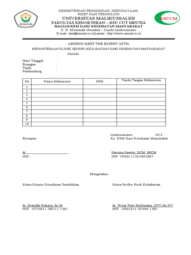 Absen Mte Ikm 2022 | PDF | Pengembangan Diri