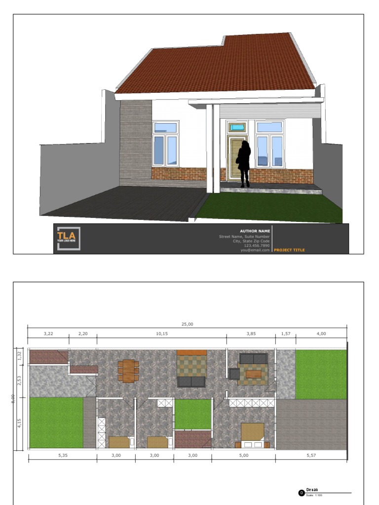 Denah Rumah 8 X 14 | PDF