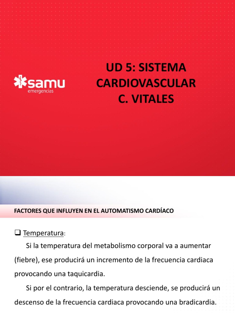 UD 5 Sistema Cardiovascular. C. VITALES | PDF | Presión sanguínea ...