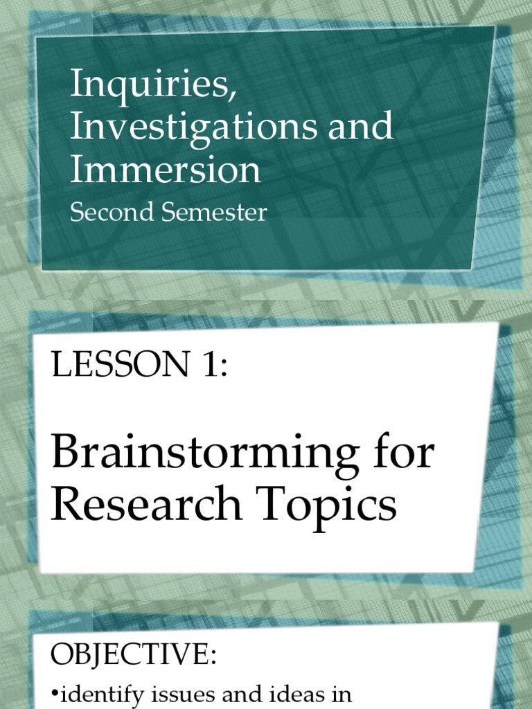 3i's LESSON 1 | PDF | Curiosity | Intelligence