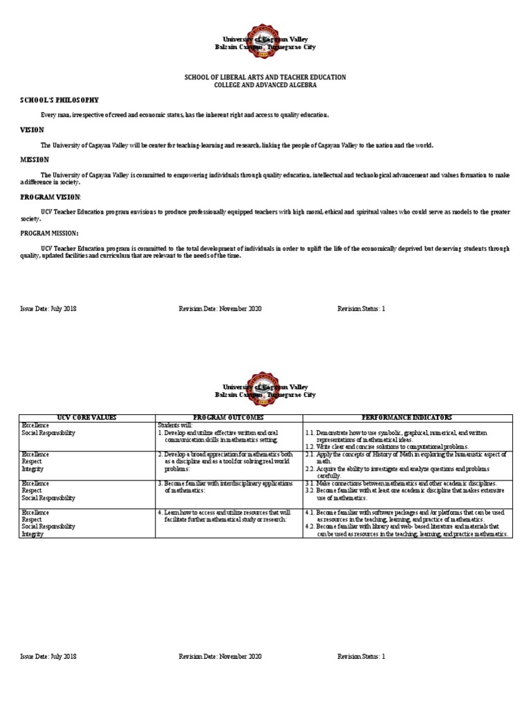 College and Advanced Algebra | PDF | Polynomial | Function (Mathematics)