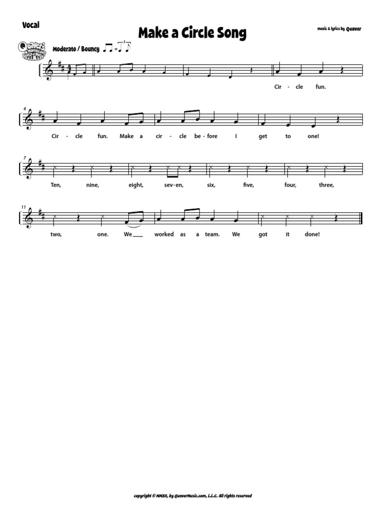 Make A Circle Song | PDF