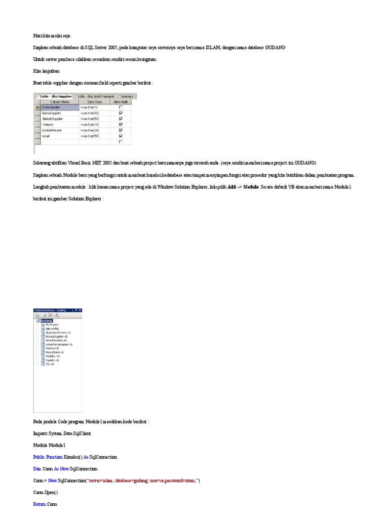 Contoh Database VB | PDF