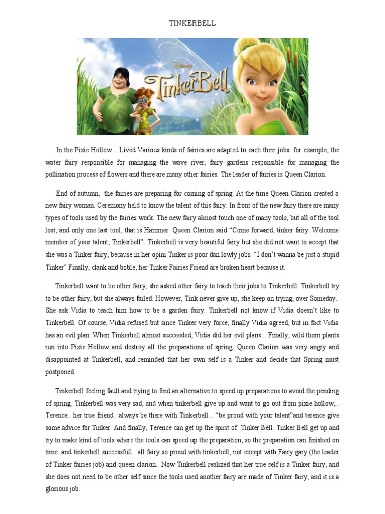 Story of Tinkerbell | PDF | Fairies
