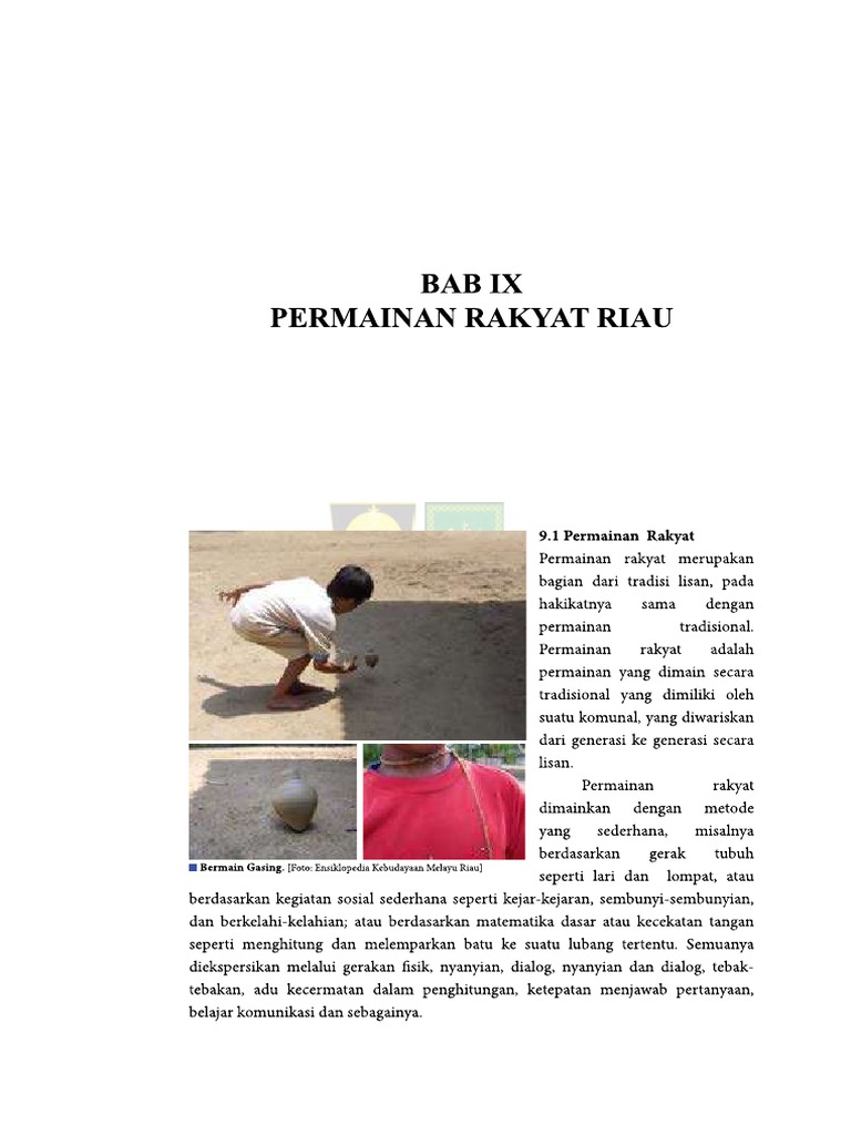 Materi Permainan Rakyat Riau | PDF