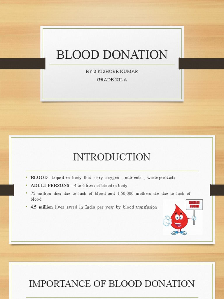 Blood Donation | PDF