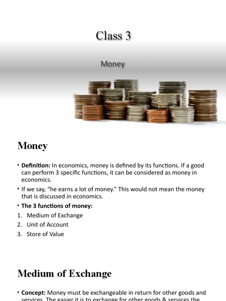 Class 3 Money | PDF