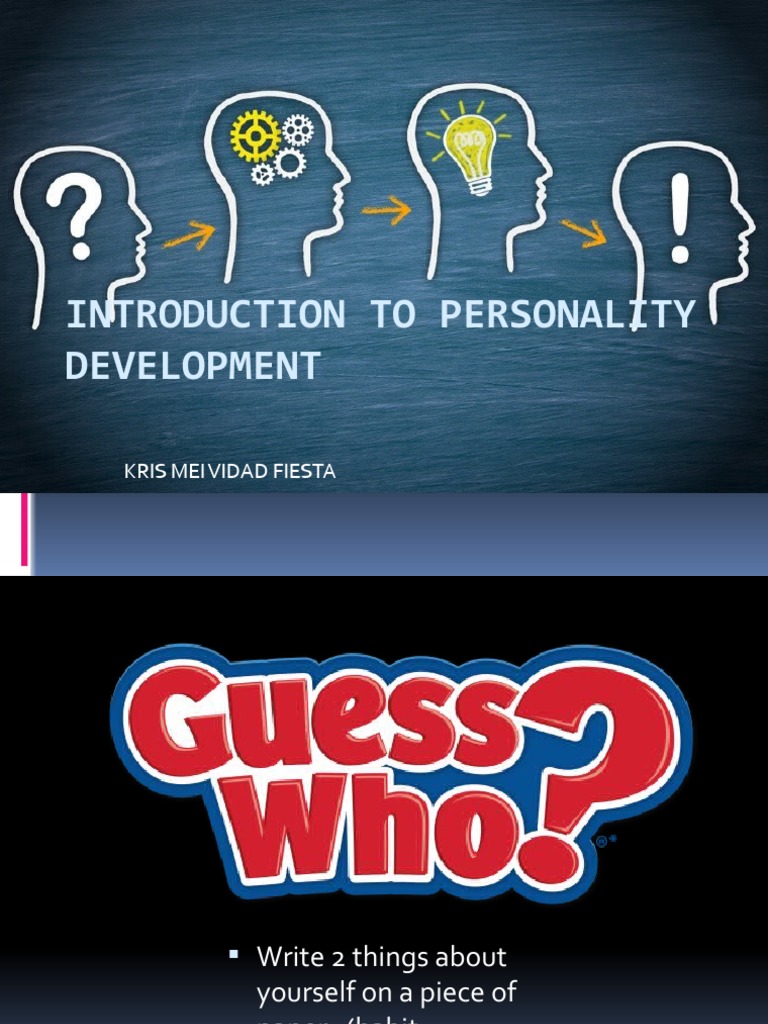 Week 1 2 PPT Intro To Perdev Knowing Oneself 1 | PDF | Self Actualization | Self Esteem