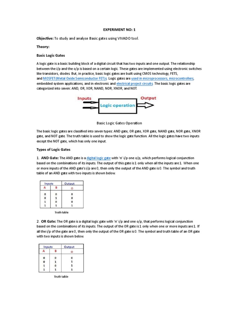 DSD HDL Exp1 | PDF | Logic Gate | Electrical Circuits